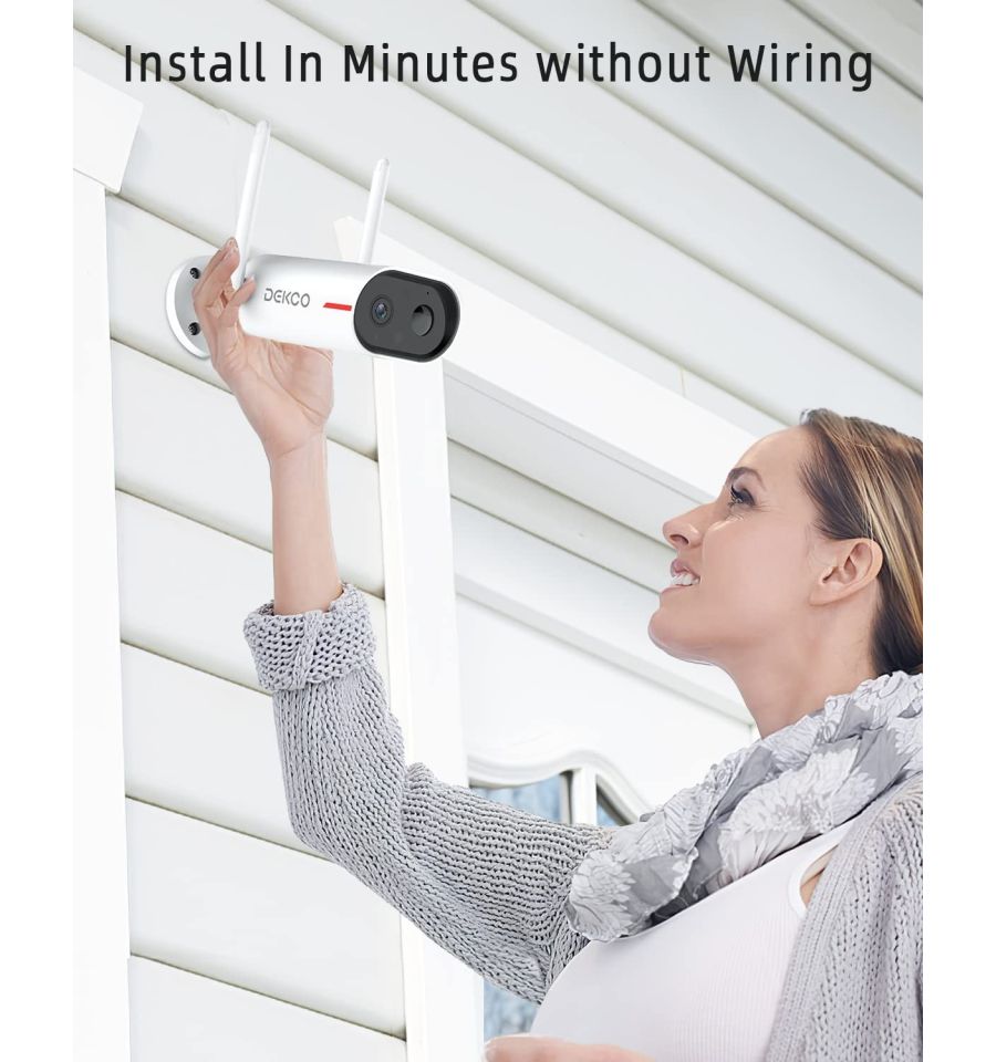 Dekco Solar Wireless Security Camera
